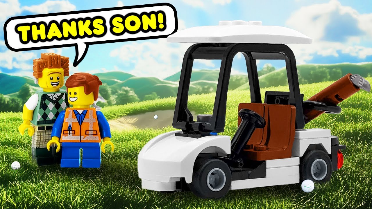 STOP and Build this LEGO Golf Cart for Your Dad! - YouTube