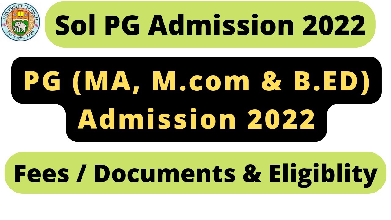 Du Sol PG Admission 2022 MA M Com B ED Admission 2022 Fees du-sol-pg-admission-2022-ma-m-com-b-ed-admission-2022-fees