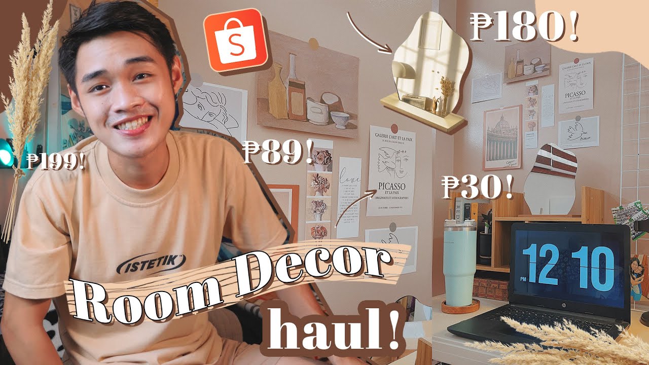 the BEST Affordable Shopee Room Haul! 🛒 : Decor, Organizers, Etc. - YouTube