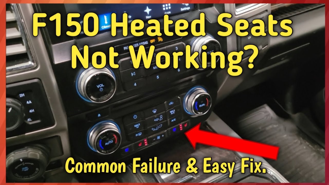 How To Fix Common F150 Heated Seat Failures. No Special Tools Needed ...