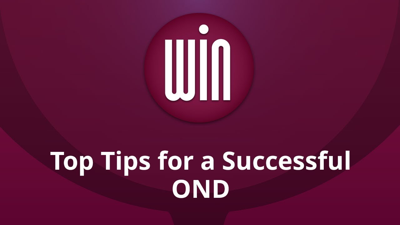 Top Tips for a Successful OND - YouTube