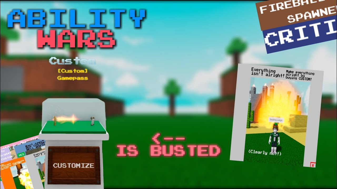 CUSTOM IS BUSTED!! | ability wars - YouTube