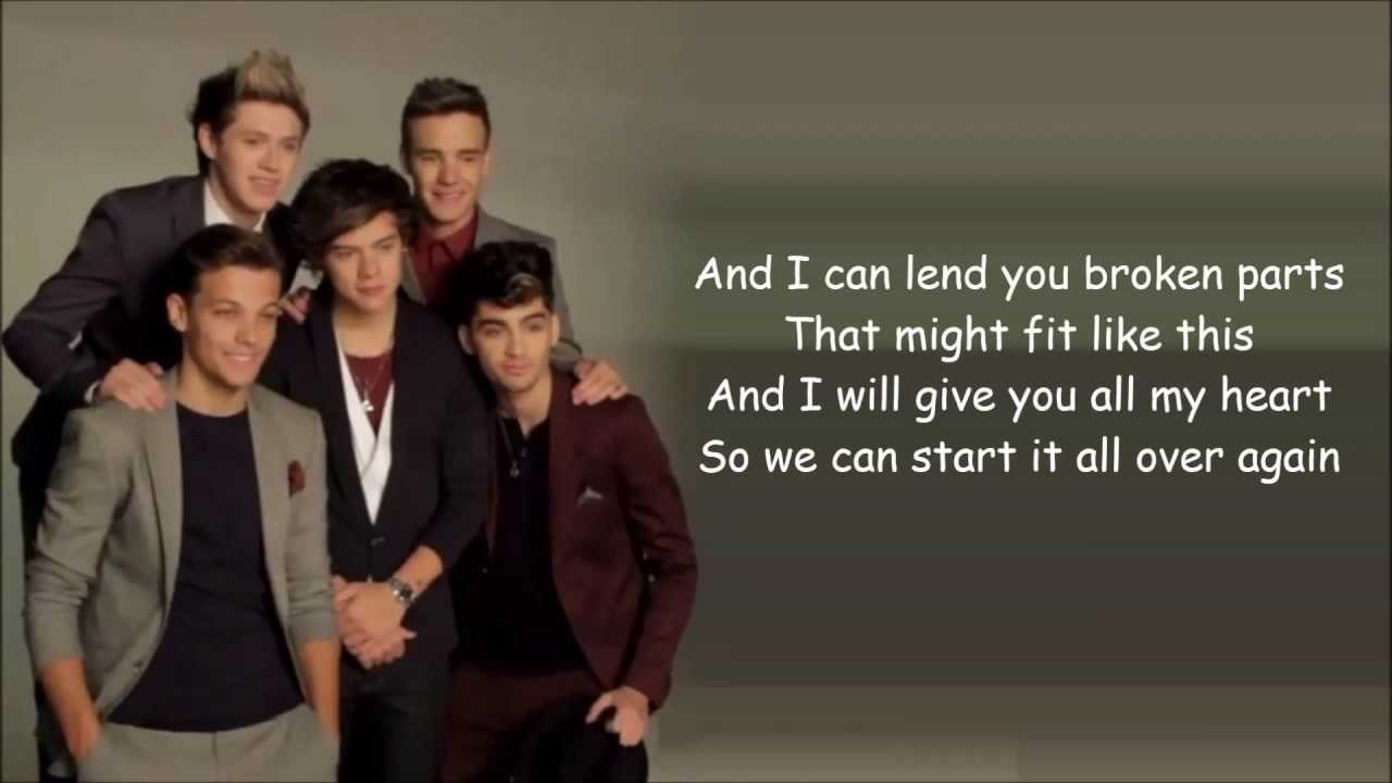 Over Again - One Direction ( Lyrics + Pictures ) - YouTube