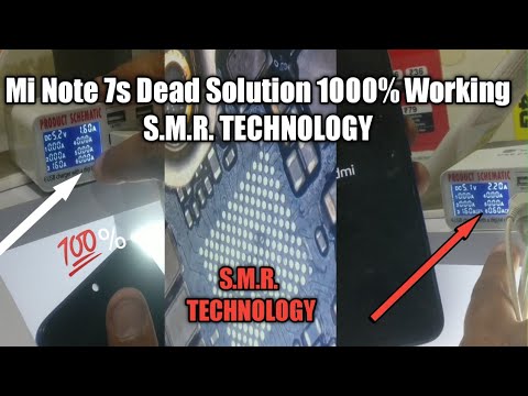 Mi Note 7s Dead Solution 1000% Working S.M.R. TECHNOLOGY - YouTube