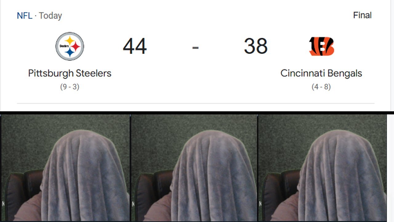 BENGALS FAN REACTS TO THE BENGALS LOSING TO THE STEELERS 44-38 ...