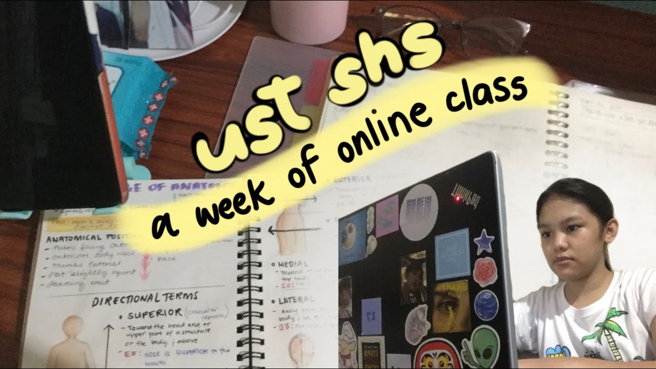 a week of online classes (ust shs - health allied strand) | vlog - YouTube
