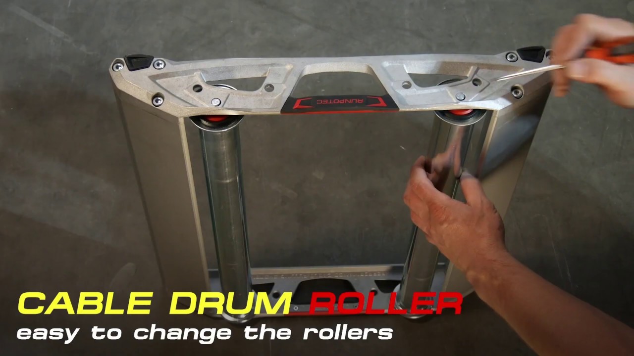 Runpotec Cable Drum Roller - YouTube
