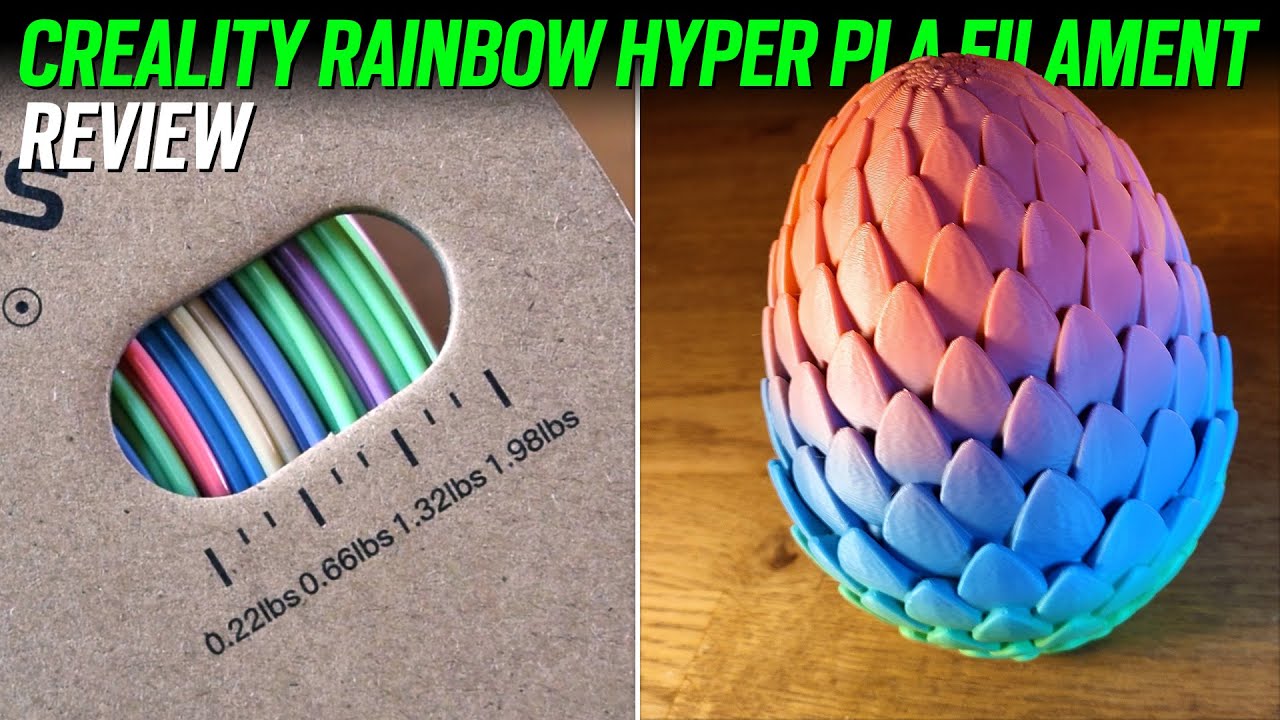 Creality Hyper PLA Filament Rainbow-S 1KG, 3D Printer Filament - 3D ...