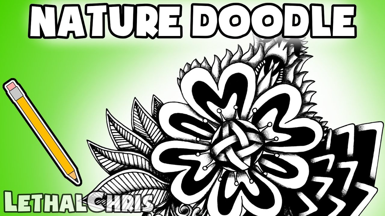 Nature Doodle - Speed Drawing Time Lapse - YouTube