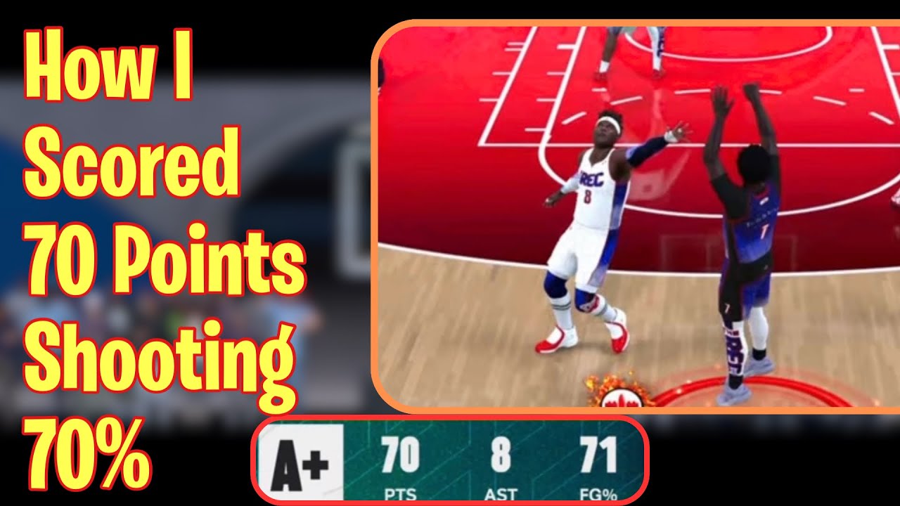 HOW I SCORED 70 POINTS SHOOTING 70% In NBA 2K25!!! - YouTube