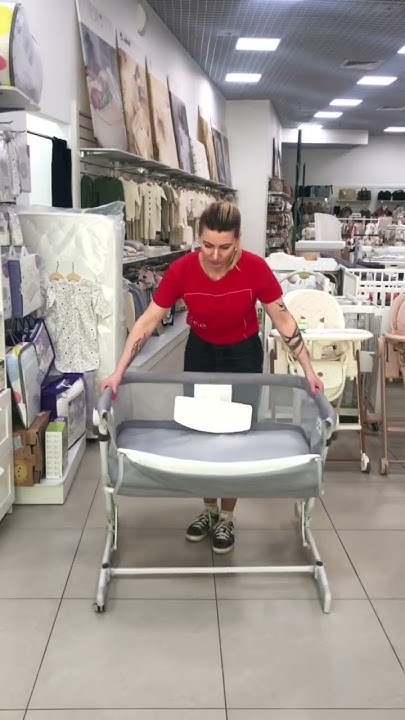 приставная кроватка Chicco - YouTube
