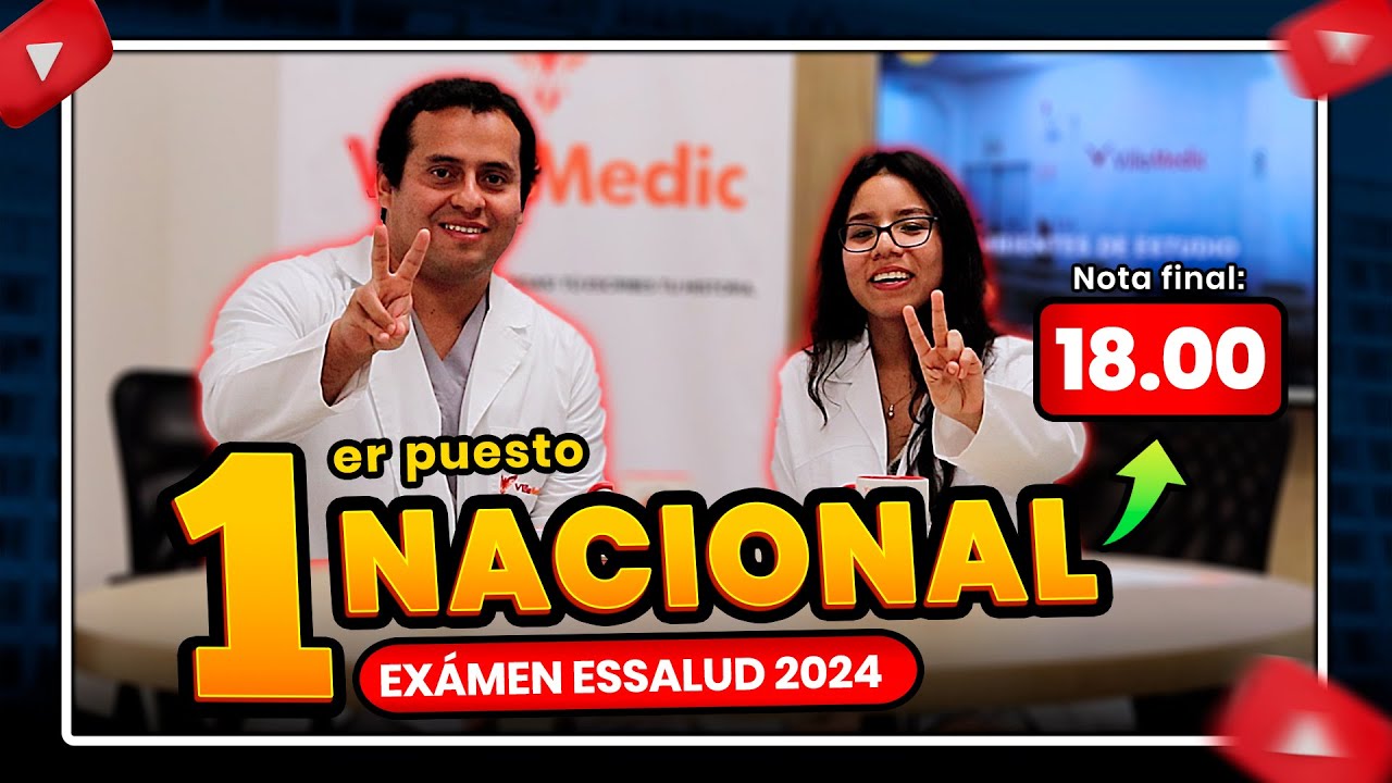 🏆 1er Puesto RANKING NACIONAL Examen INTERNADO Médico ESSALUD 2024 - YouTube