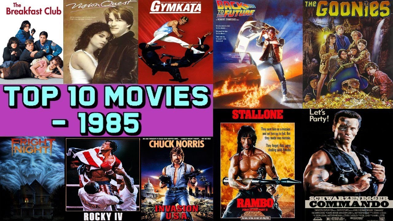 Top 10 Movies - 1985 - YouTube