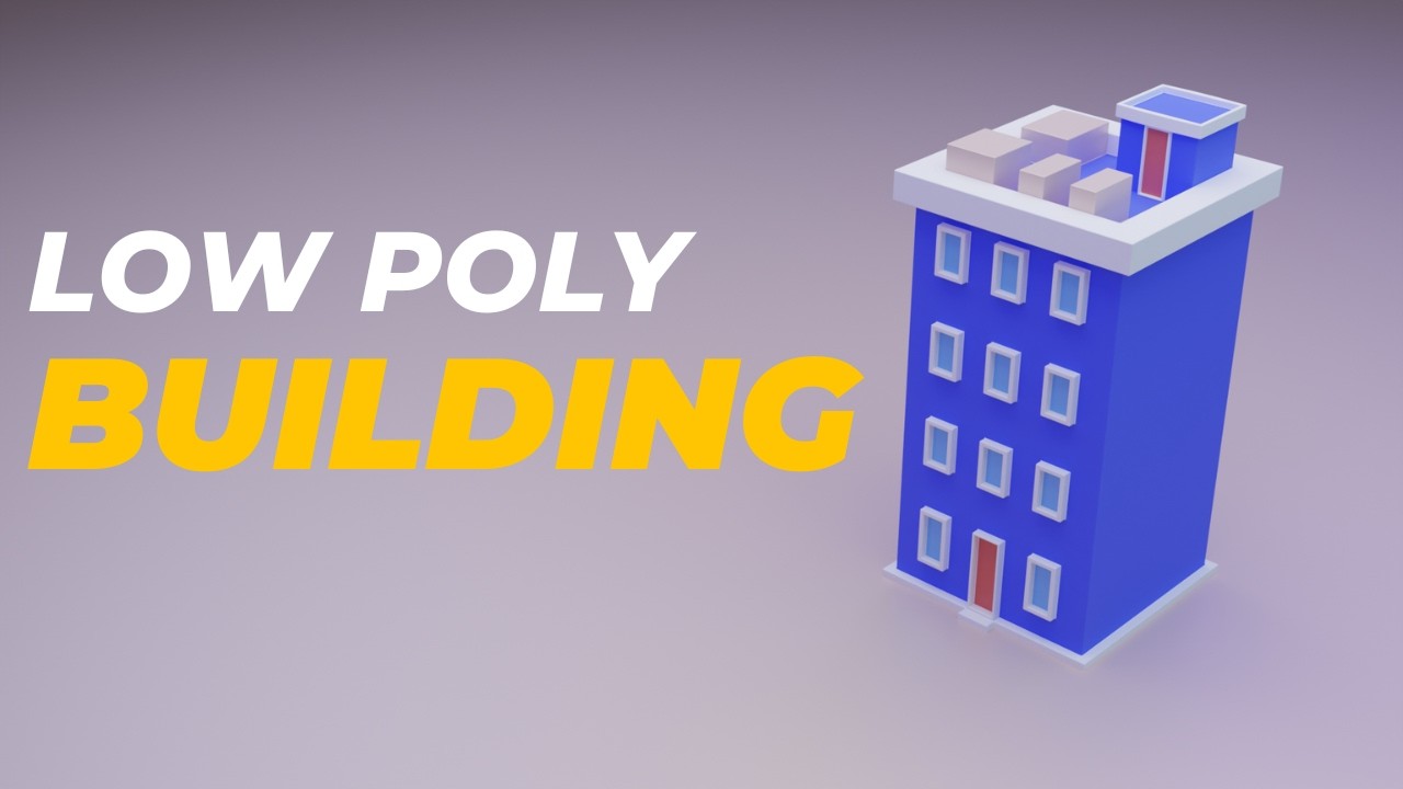 Blender Low Poly Building Tutorial - Easy and Fun - YouTube