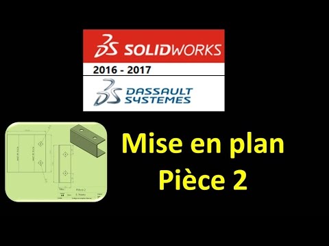 Mise en plan pièce 2 - Solidworks 2016 - YouTube