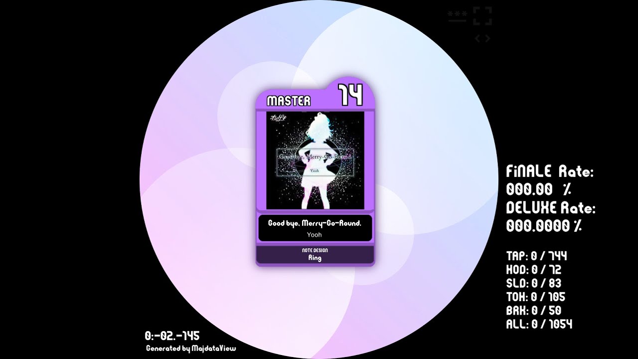 Maimai 創作譜面: Good bye, Merry-Go-Round (Master 14 DX) - YouTube