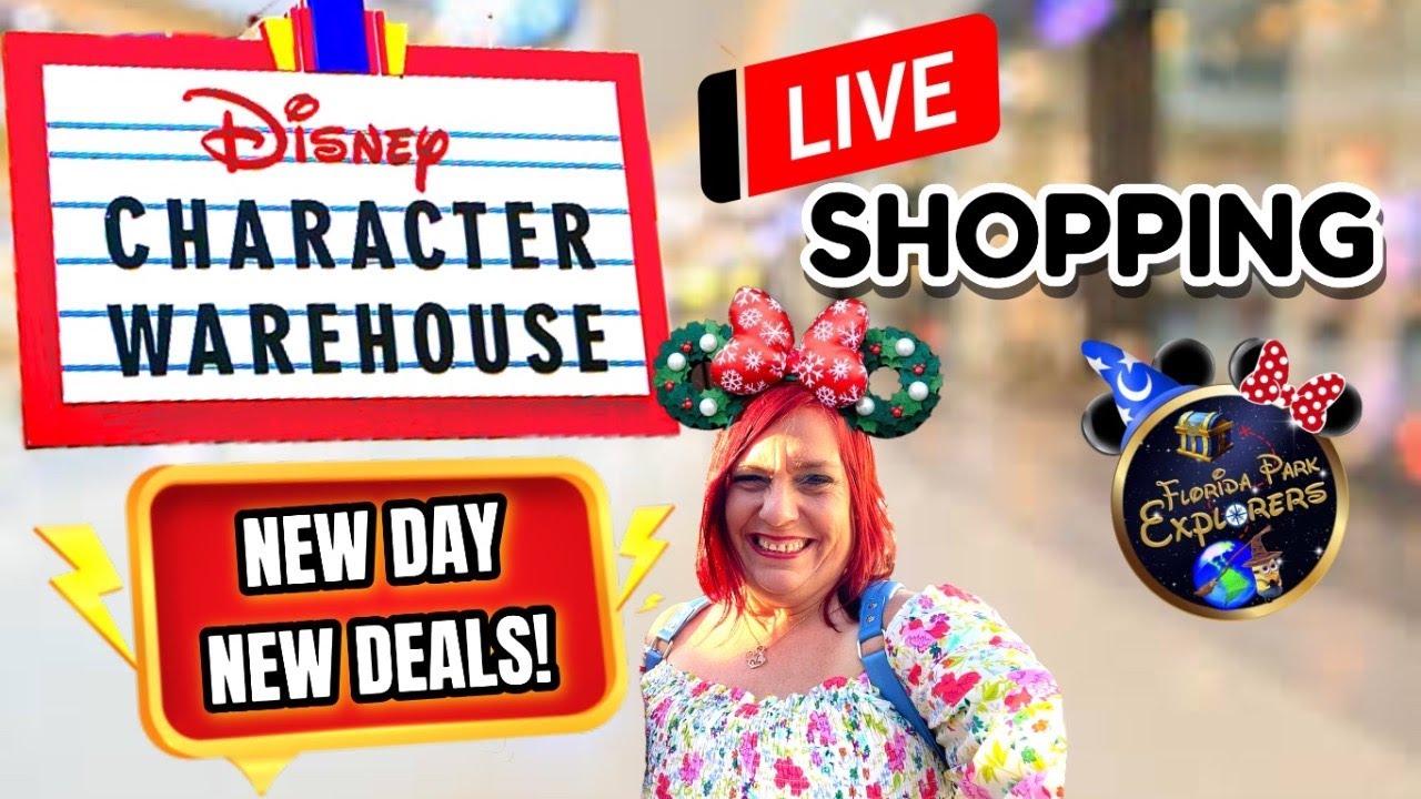 LIVE: SHOPPING DISNEY CHARACTER WAREHOUSE for New Merch - YouTube