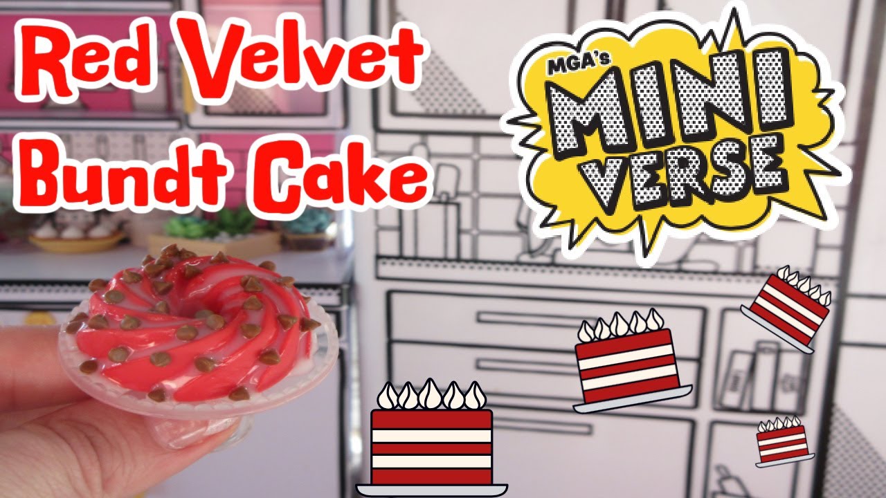 Miniverse Red Velvet Bundt Cake #makeitmini - YouTube