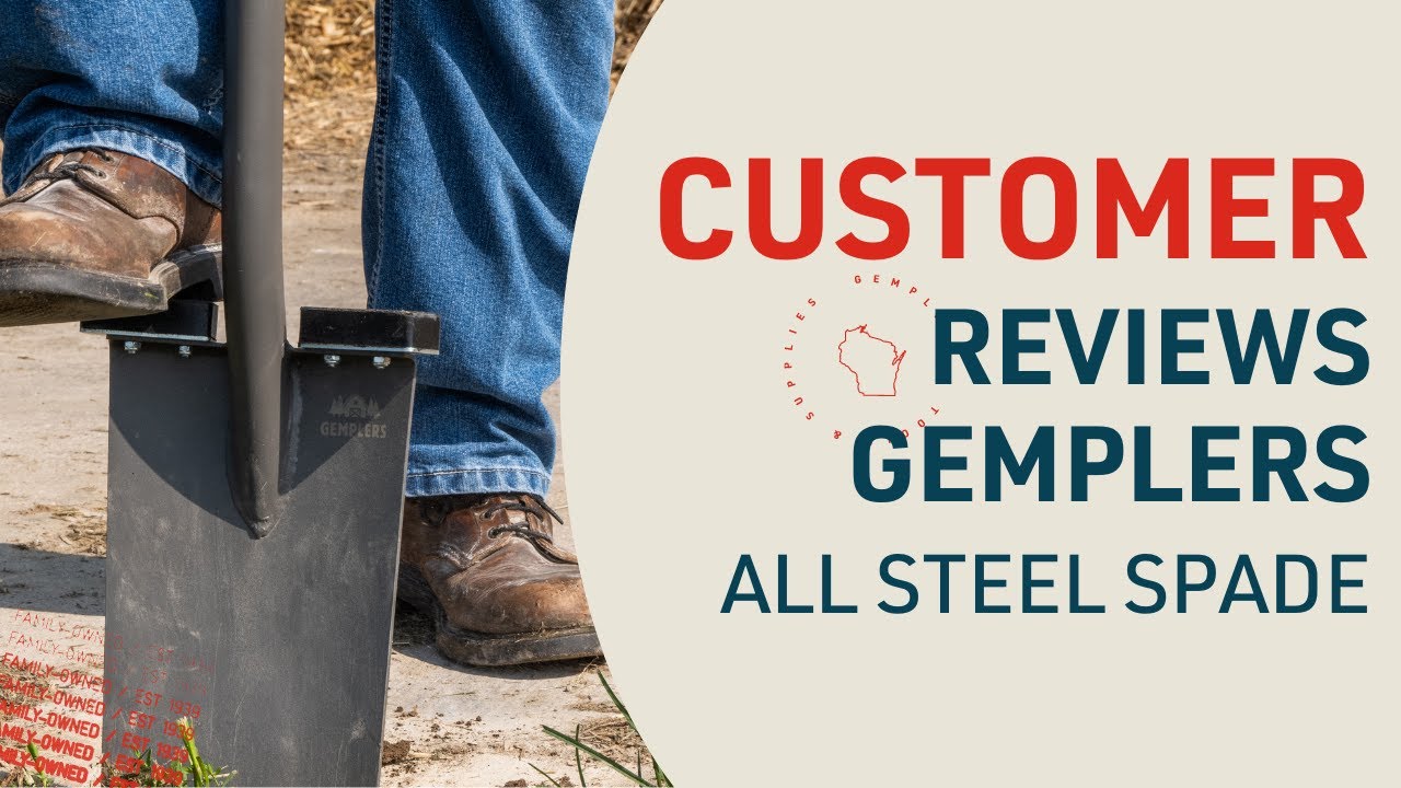 Customer Review | Gemplers Long Handle All-Steel Spade - YouTube