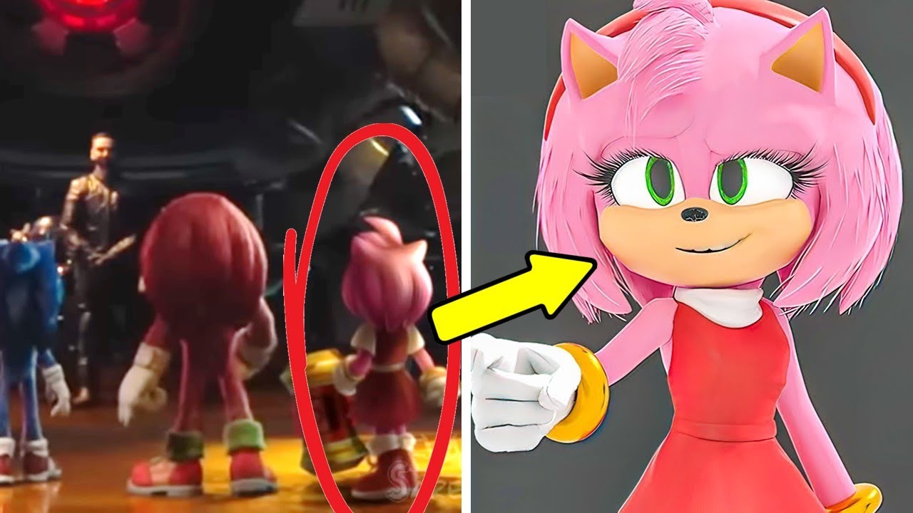 AMY ROSE PODRÍA APARECER en SONIC 3 LA PELÍCULA - YouTube