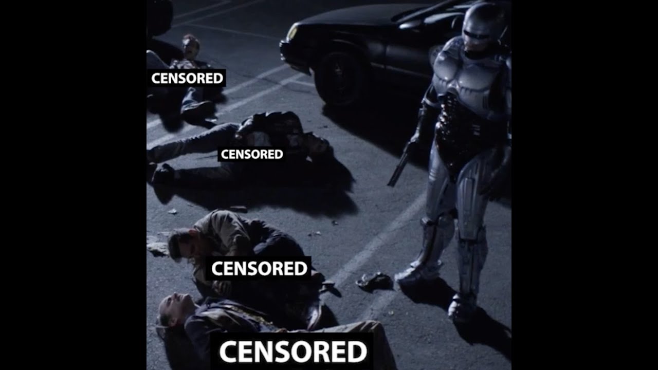 our robocop remake scene 27 censored higher quality - YouTube