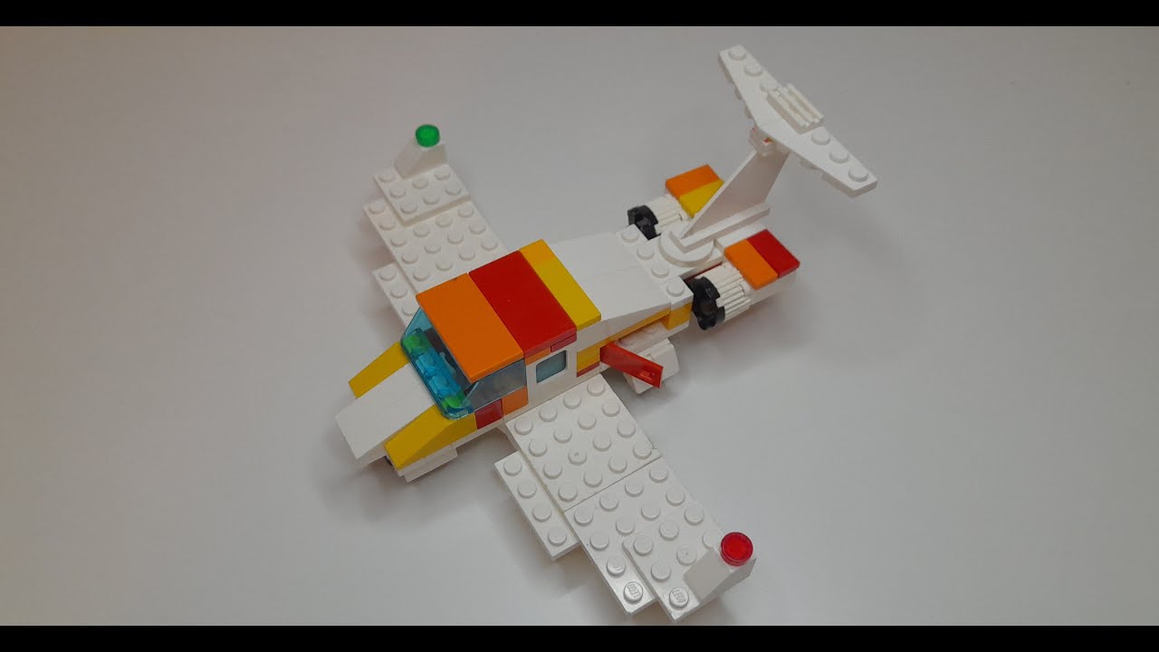 Lego mini plane with luggage compartment - YouTube