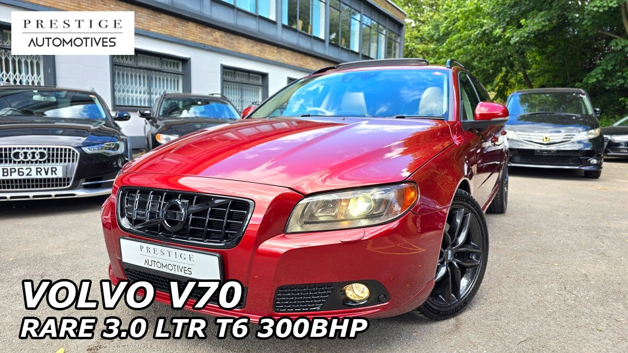 VOLVO V70 300BHP 3.0 LTR T6 AWD VERY RARE 23,500 MILES FLAMENCO RED ...