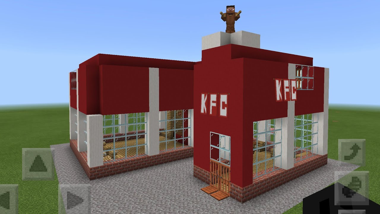 How to build a KFC in Minecraft - YouTube