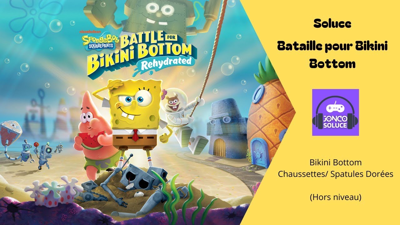 Trouver chaussette de Patrick et les spatule dorées dans bikini bottom ...