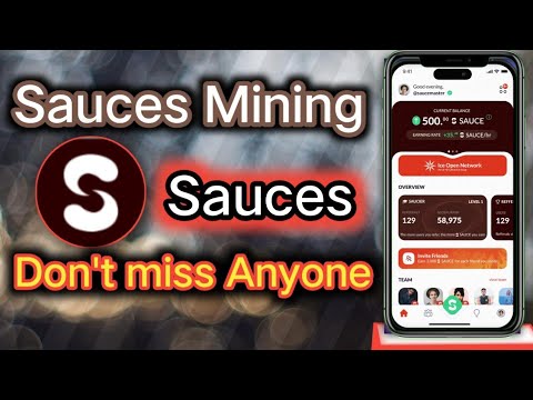 Sauces Mining App new best mining App ice Network personal project very ...