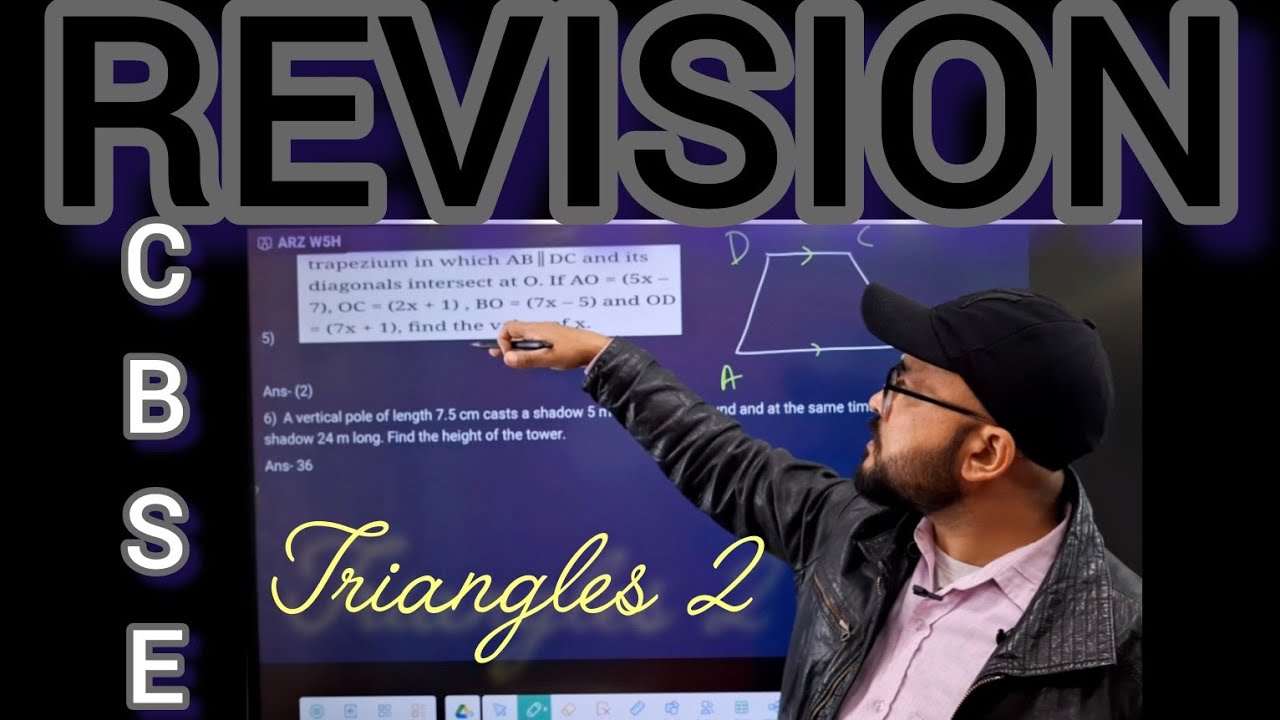Class 10th cbse revision Triangles - YouTube