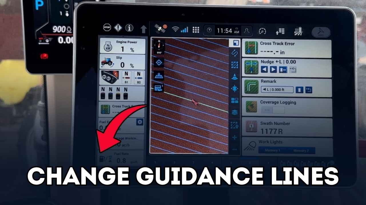 How to change your Swath Line on a PRO 1200 - YouTube