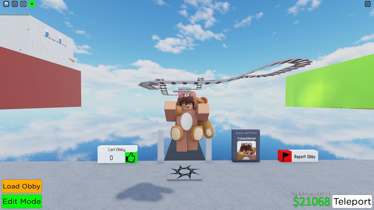 Speed Build Of A Cart Ride Obby ( Obby Creator ) - YouTube