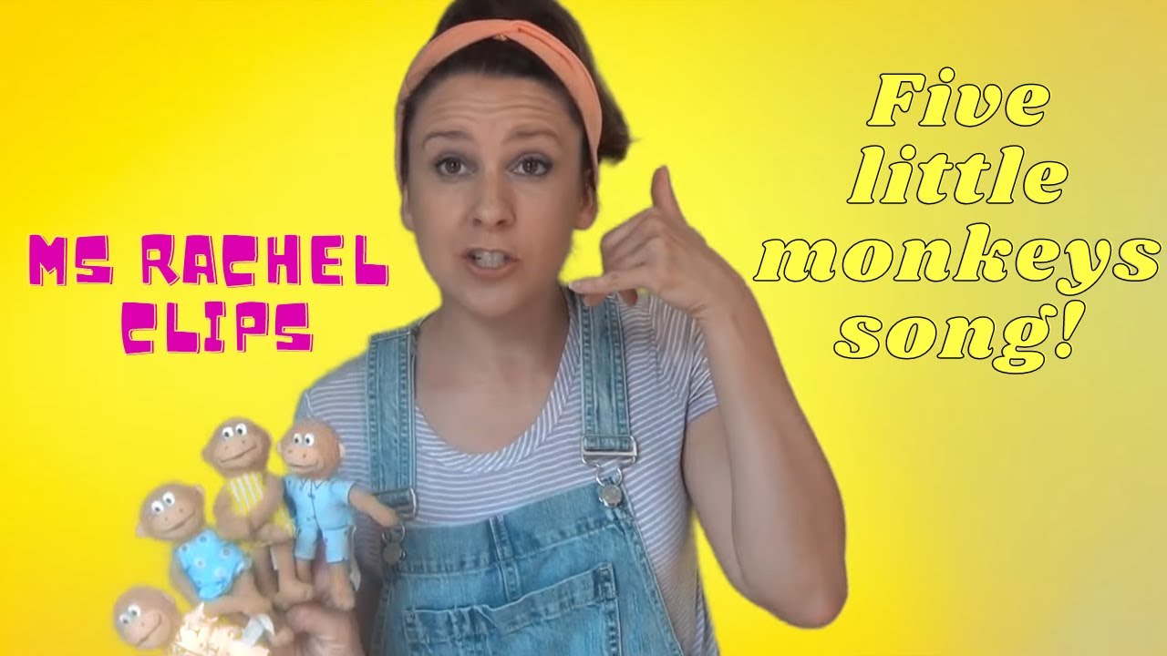 Ms Rachel Clips - Five Little Monkeys Jumping On The Bed Song - YouTube