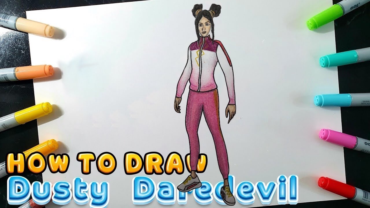 How to draw Dusty Daredevil from fortnite chapter 3 season 3 - YouTube