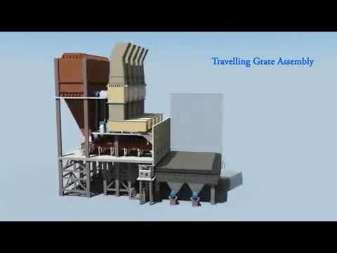 Traveling grate stoker animation video - YouTube