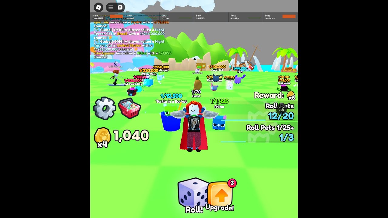 playing the new game pet rng or pet go - YouTube