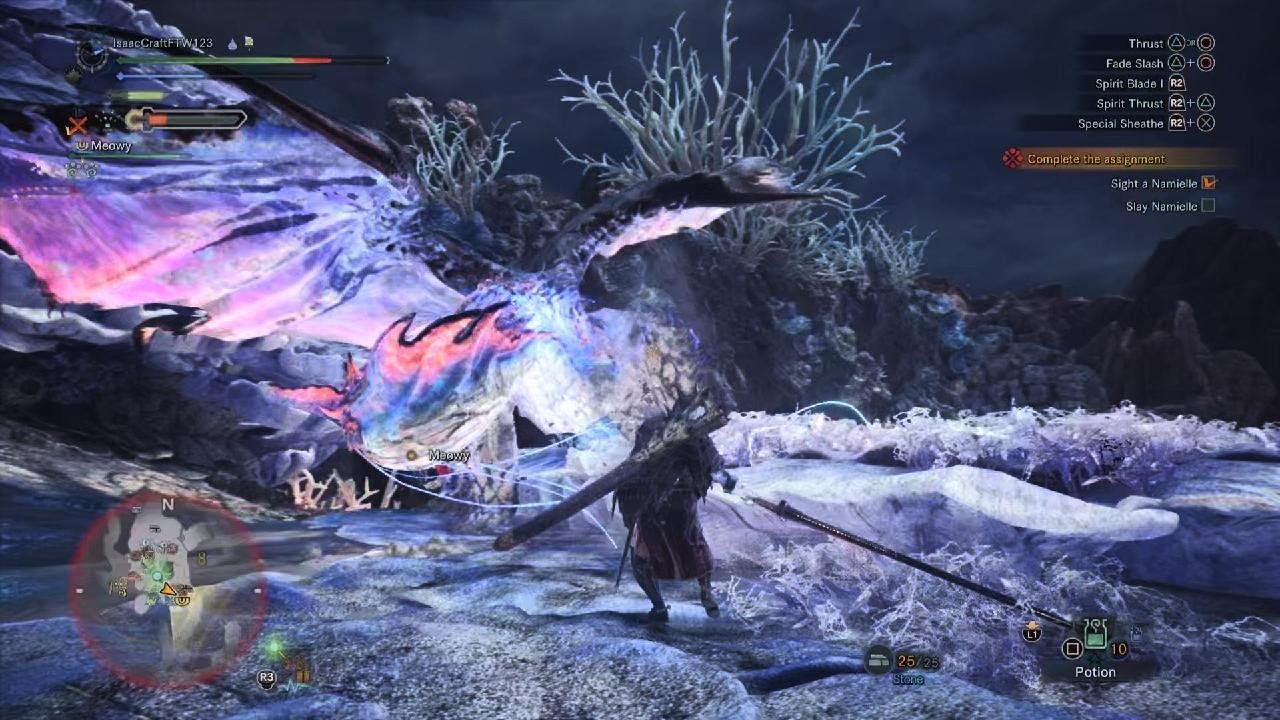Monster Hunter World Iceborne Namielle Ultimate Instant Kill Move - YouTube