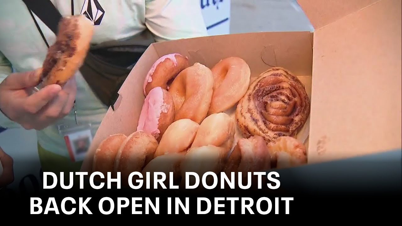Detroit's Dutch Girl Donuts reopens - YouTube