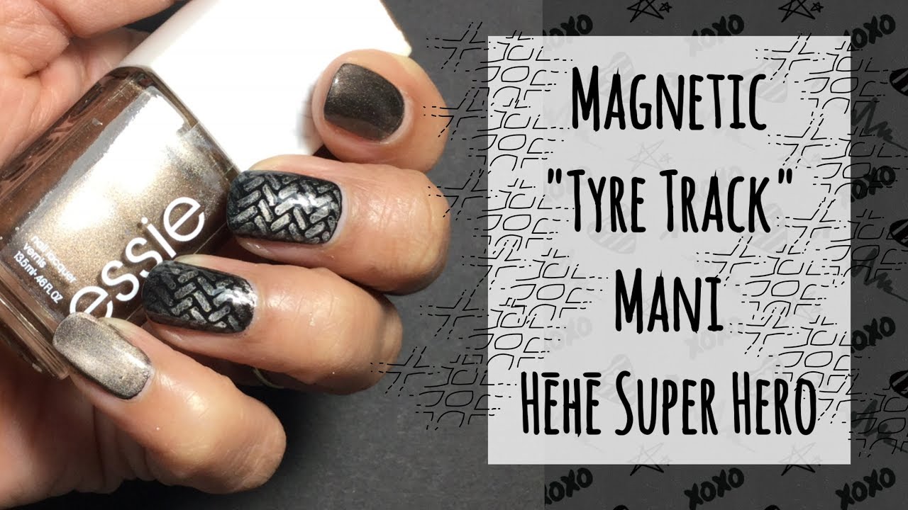 Simple Tyre Track Magnetic Mani || Hēhē Super Hero Plate - YouTube