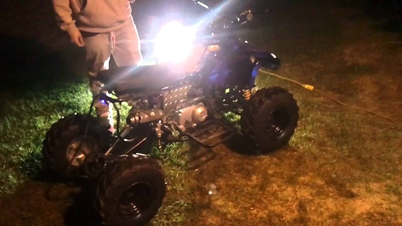 110cc ATV FULLY CUSTOM BMW - YouTube