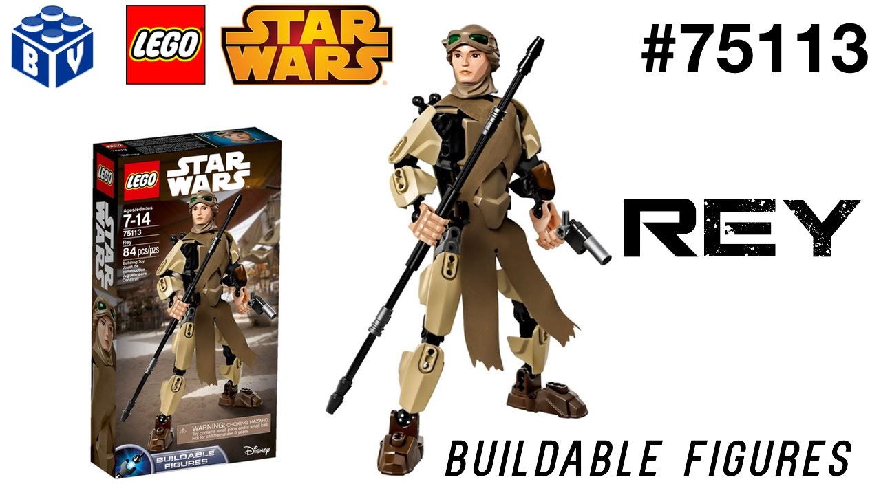 LEGO 75113 Star Wars Buildable Figures Rey - YouTube