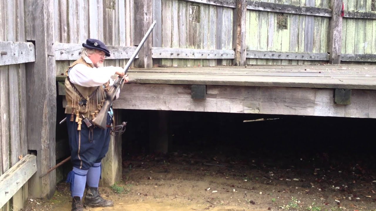 Musket Demonstration at Jamestown - YouTube
