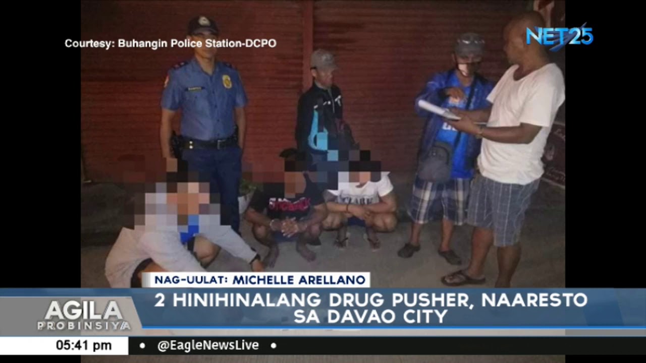 2 hinihinalang drug pusher, naaresto sa Davao City - YouTube