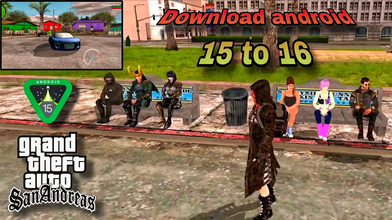 Gta sa android remastered version V2 - android 15 to 16 modpack 2.00 ...