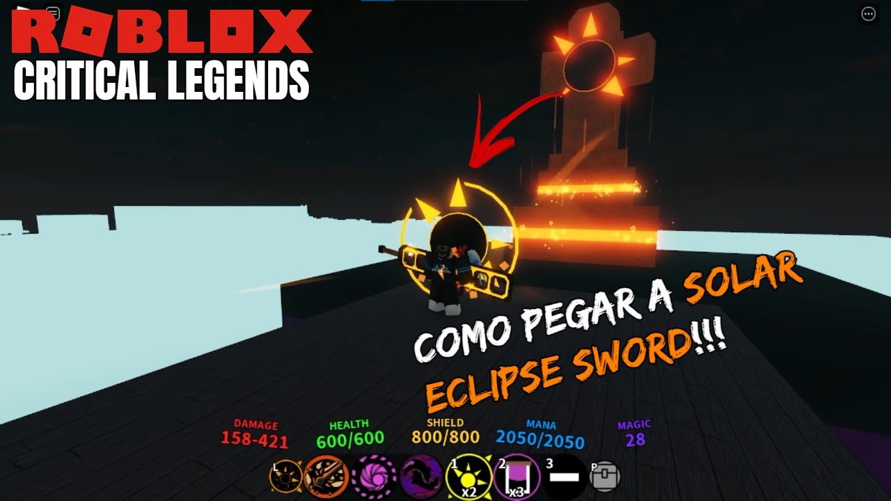 COMO PEGAR SOLAR ECLIPSE CRITICAL LEGENDS ROBLOX!! - YouTube