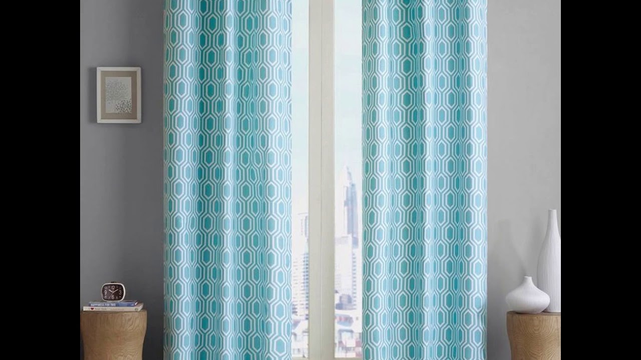 The Geometric Curtain Panels For Your Window Decor - YouTube