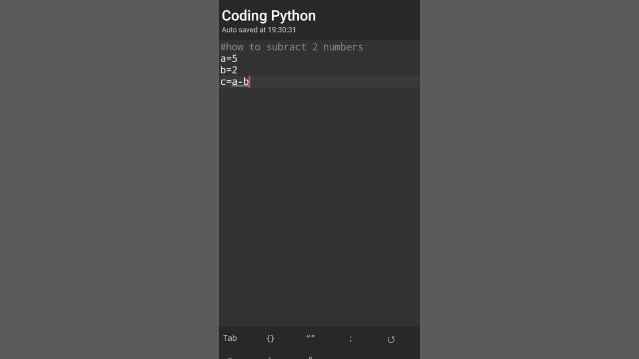 How To Subract 2 Numbers In Python Pythontutorial Pythonshorts Pythonprogramming Youtube
