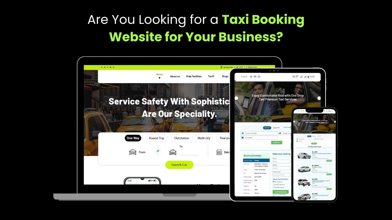 Looking for a professional Taxi Booking Website with Google Map API ...
