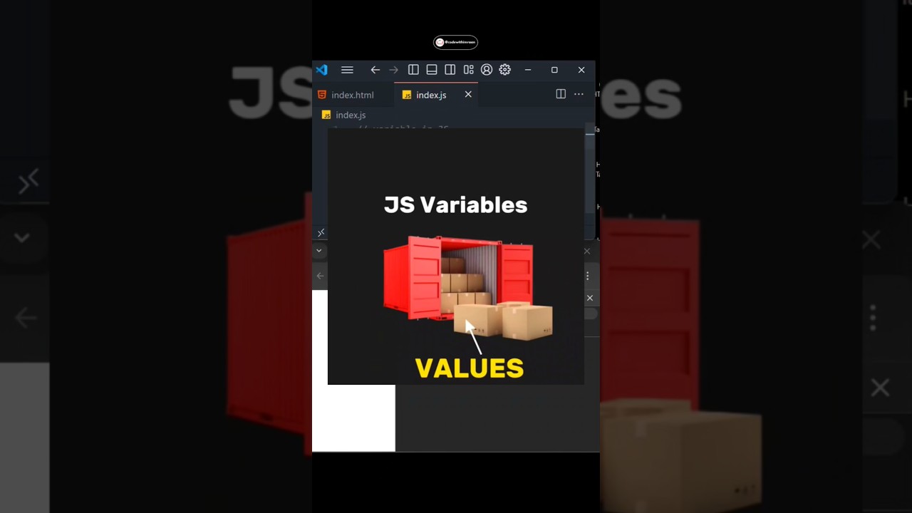 Javascript Variables π§βπ» Codewithimraan Javascript Trending Youtube
